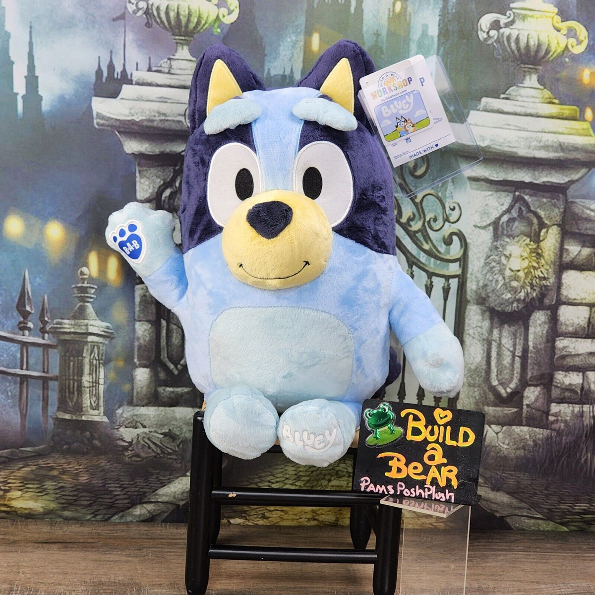 Build A Bear Bluey 2 SOUNDS Stuffed Animal Plush 5 in 1 & Theme Song B ...