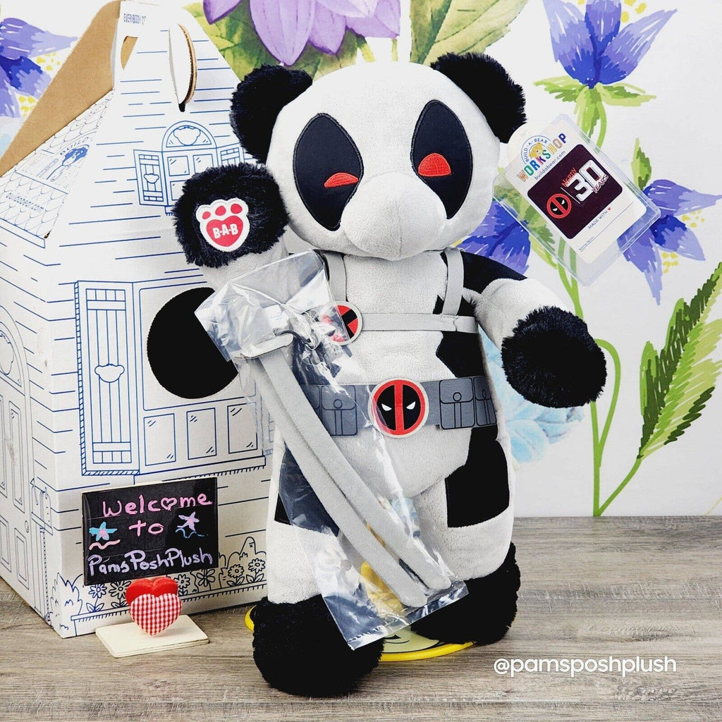 Rare Build A Bear Marvel Deadpool 30th Anniversary Plush, 2 Katana Bla ...
