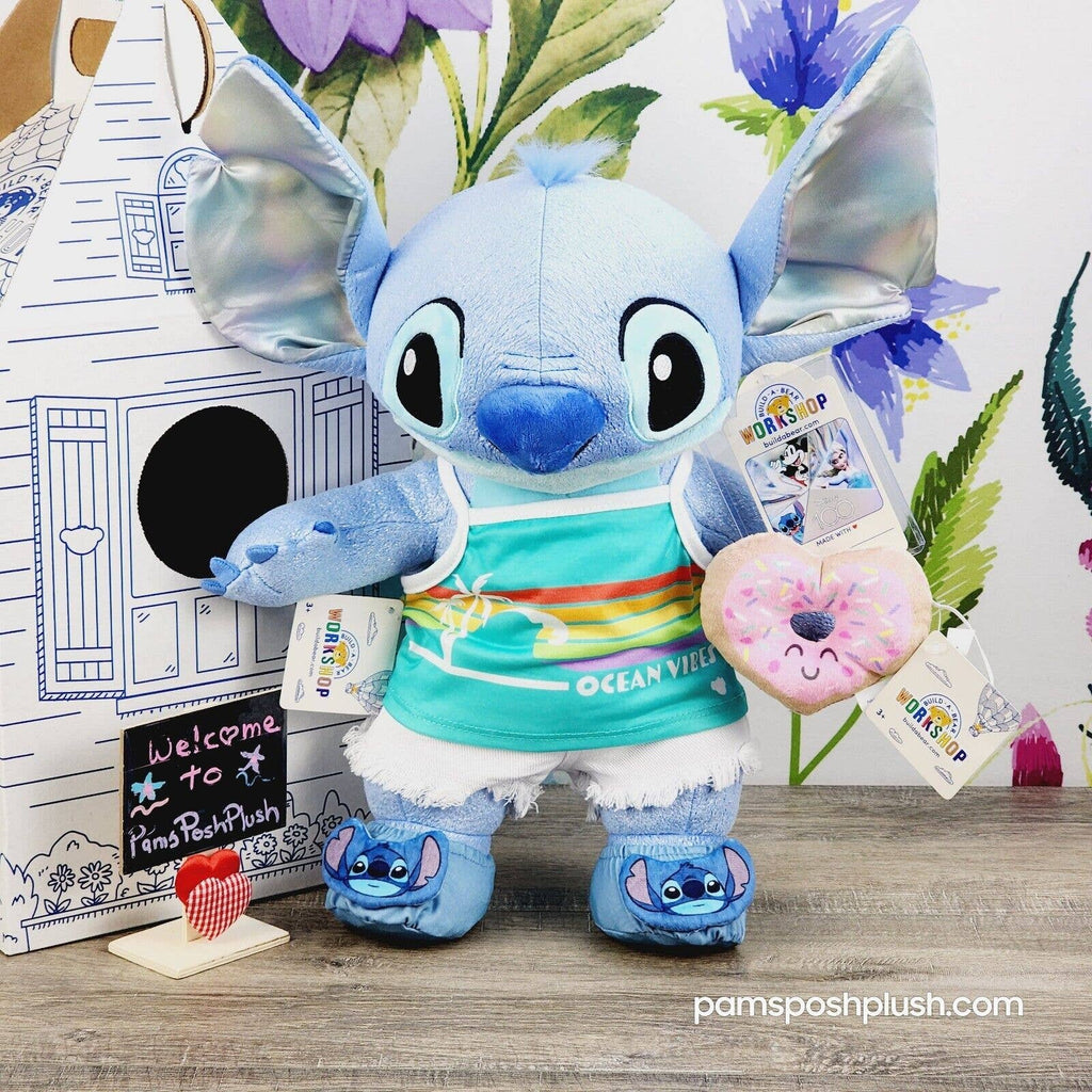 Build A Bear Disney100 Stitch Celebration Plush Disney 100 & Stitch Sl ...