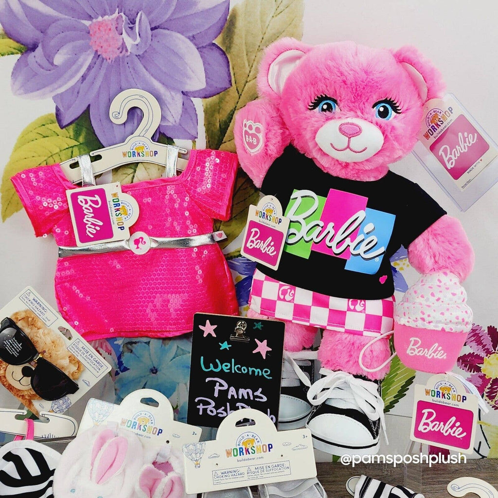 Rare Barbie The Movie Margot Robbie Build A Bear Plush Fashion Doll Co ...