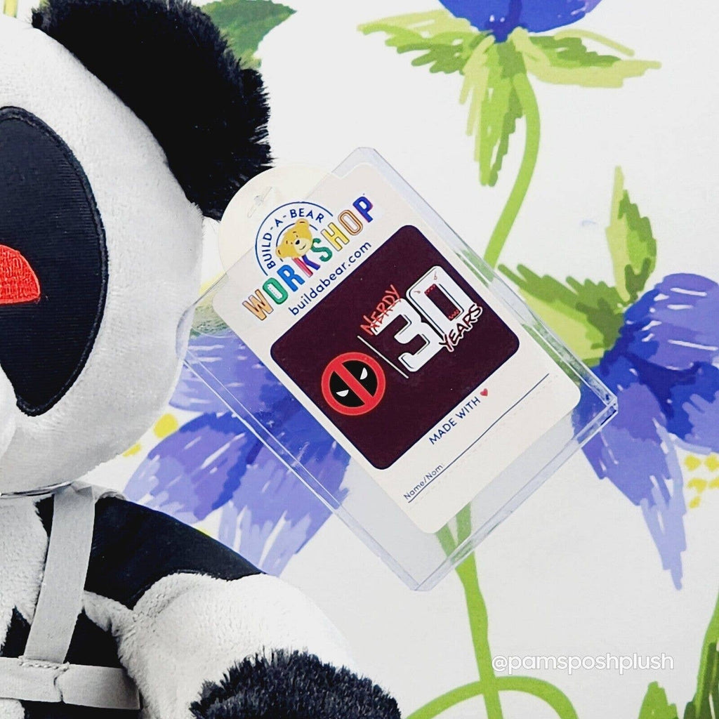 Rare Build A Bear Marvel Deadpool 30th Anniversary Plush, 2 Katana Bla ...