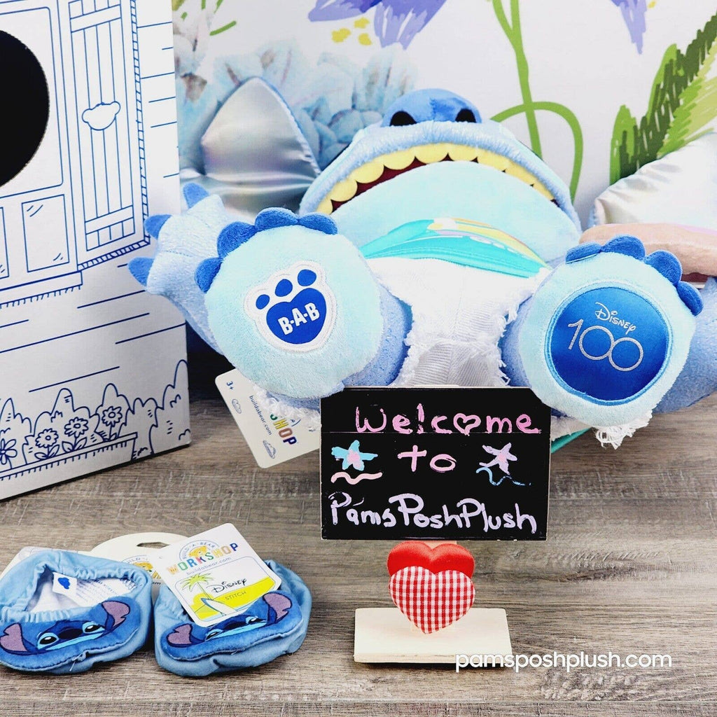 Build A Bear Disney100 Stitch Celebration Plush Disney 100 & Stitch Sl ...